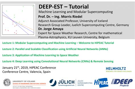 DEEP EST Tutorial Machine Learning And Modular Supercomputing Prof
