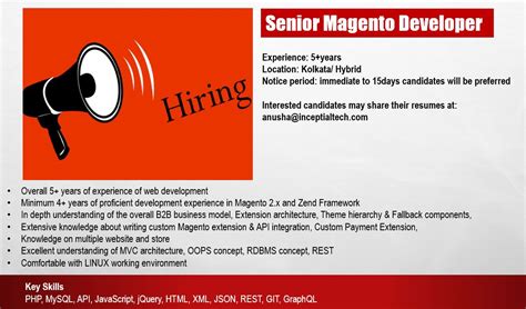 Anusha Dutta On Linkedin Hiringimmediately Kolkatajobs Magentodeveloper Magento2