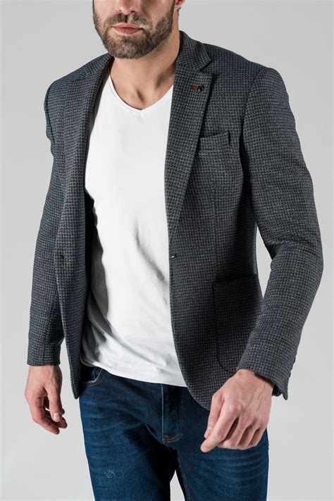 Мужской пиджак casual в мелкую клетку. Арт.:2-1329-5 – купить в ...