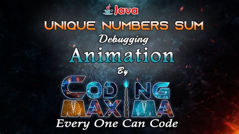 Unique Number Sum In Hash Map Hash Map In Java Core Java Java Coding Maxima Coding