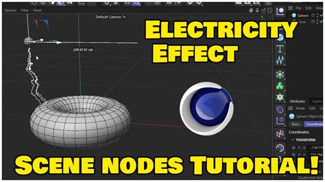 Create Electricity Effect With Scene Nodes Closest Points Node Cinema 4d Youtube