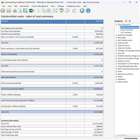 Costadviser Professional Help Creating Cost Models