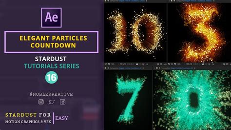 Elegant Particles Countdown In After Effects