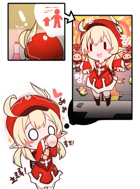 Klee Dodoco And Jumpy Dumpty Genshin Impact Drawn By Mochikushi Danbooru