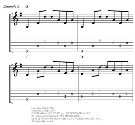 Good Riddance Guitar Chords