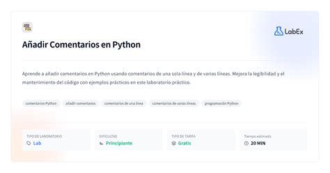 Añadir Comentarios En Python Mejora Tu Código Labex