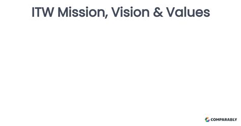 Itw Mission Vision And Values Comparably