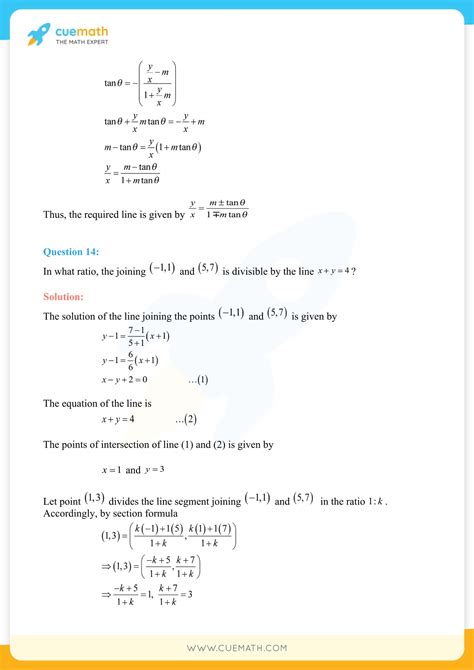 Ncert Solutions For Class 11 Maths Chapter 10 Straight Lines Miscellaneous Exercise