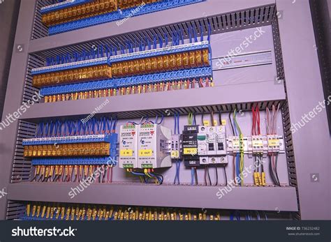 Relay Actuators Terminal Blocks Inside Industrial Stock Photo Shutterstock