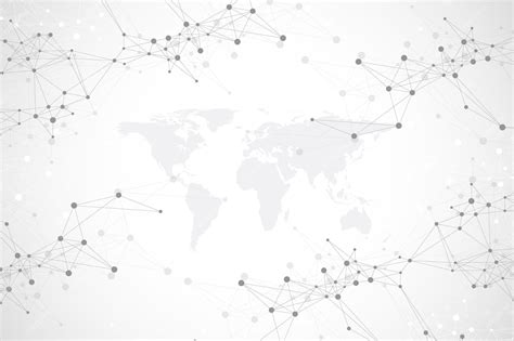 Premium Vector Political World Map With Global Technology Networking