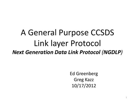 Common Ccsds Frame For All Links 5