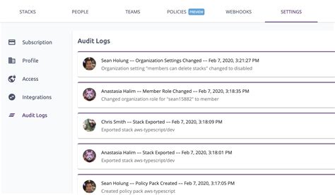 Auditing Your Organizations Infrastructure As Code Activity Pulumi Blog