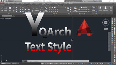 Yqarch Set Current Style From Text In Autocad