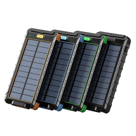 新款太陽能移動電源 100000mah 指南針戶外防水帶有線充電超快多功能帶太陽能板 鼎泰日創科技