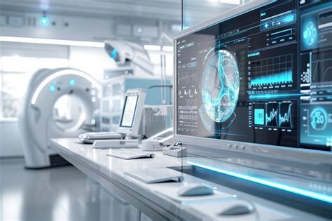 A Modern Medical Laboratory Showcasing Advanced Technology Featuring A