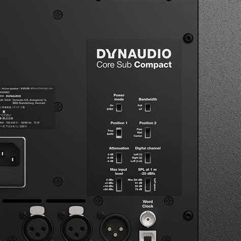 Dynaudio Core Sub Compact Kmr Audio