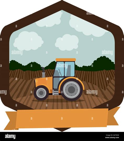 Tractor Vehicle Icon Machine Tool Instrument Farm And Agriculture