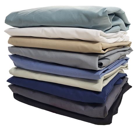 Poly Cotton Percale Weave Fitted Sheet Pick Color And Size Linensetc