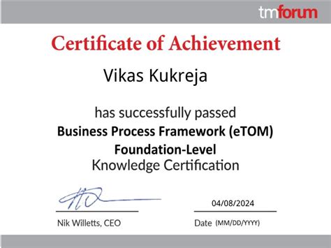 Vikas Kukreja On Linkedin Tmforum Learning