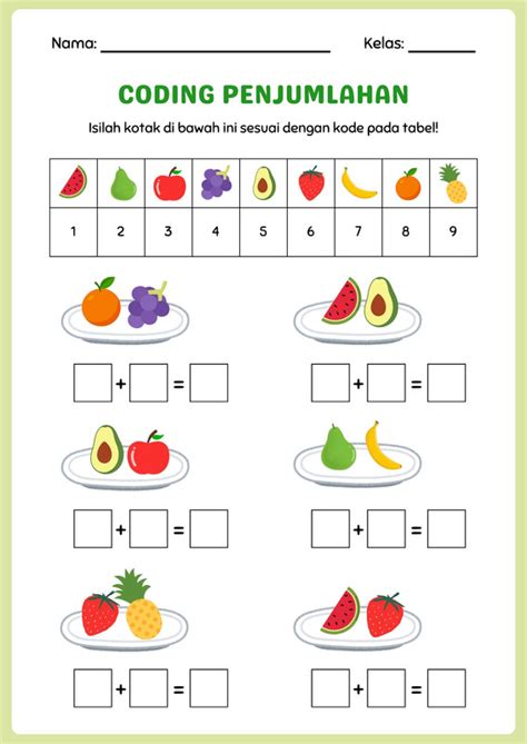 Gratis Desain Contoh Penjumlahan Canva
