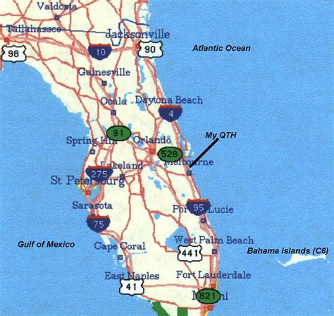 Ocean Map Florida Wayne Baisey