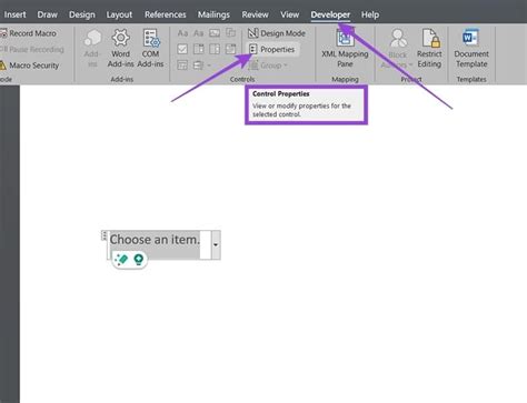 How To Add A Drop Down List In Word Guiding Tech