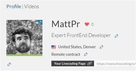 create a powerful landing page with user profile livecoding tv