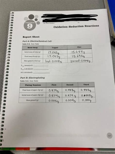 What Is The Ecell Measured Ecell Calculated And Chegg Com
