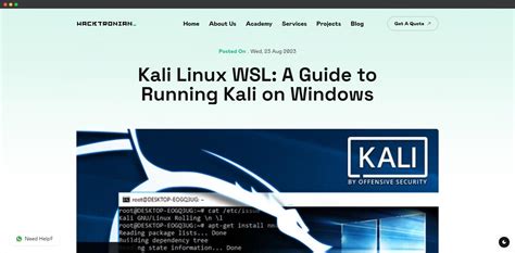 A Beginners Guide To Kali Linux Wsl