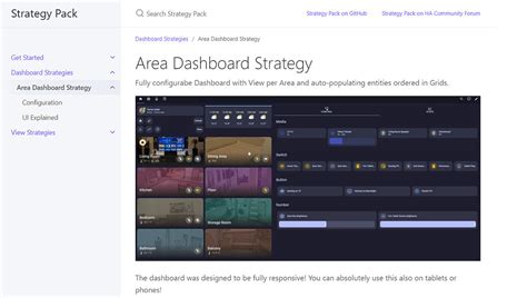 Auto Populating Dashboards With Strategy Pack Area Dashboard Strategy