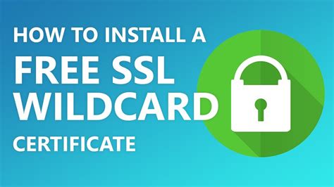 How To Install A Free Wildcard Ssl Certificate For Nextcloud And Wordpress Youtube
