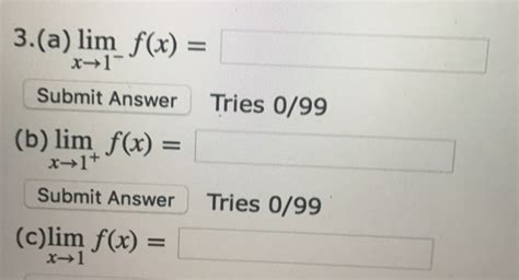 Solved Find The Following Limits Analytically If They Exist