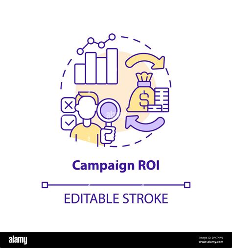 Campaign Roi Concept Icon Stock Vector Image And Art Alamy
