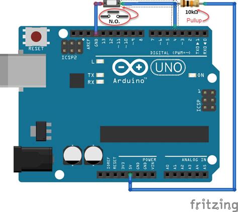 How To Wire A Switch To A Microcontroller With Pullup Resistors