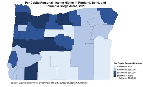 Per Capita Personal Income In Oregons Counties Qualityinfo Qualityinfo