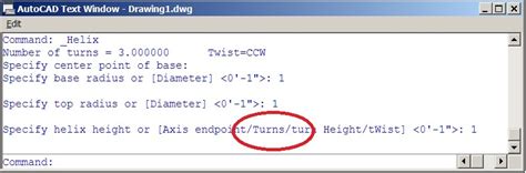 Solved Unable To Specify Number Of Turns In Helix Command Autodesk Community