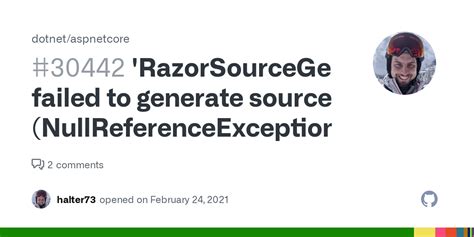 Razorsourcegenerator Failed To Generate Source