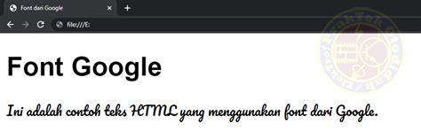 Belajar Css 7 Cara Mengatur Font Di Css