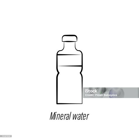 커피 미네랄 워터 손 그리기 아이콘입니다 커피 그림 아이콘의 요소입니다 기호와 기호는 웹 로고 모바일 앱 Ui Ux에 사용할 수