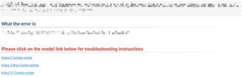 Error Codes Anycubic Wiki
