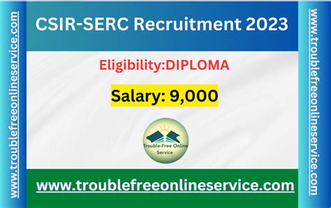 Csir Structural Engineering Research Centre Csir Serc Recruitment 2023