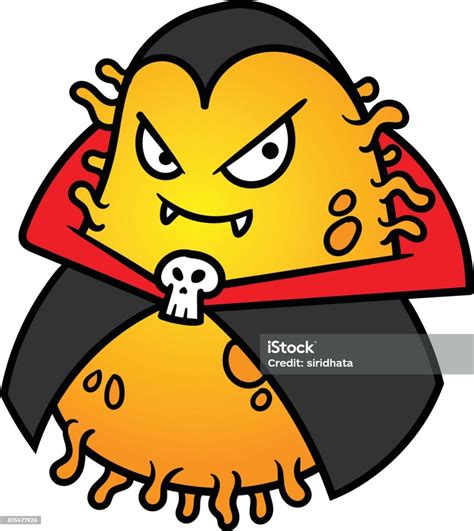 만화 뱀파이어 바이러스 또는 박테리아 벡터 일러스트 레이 션 건강관리와 의술에 대한 스톡 벡터 아트 및 기타 이미지 건강관리와 의술 격노한 공격성 Istock