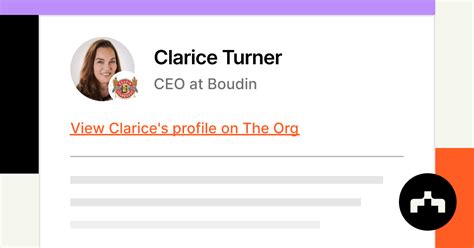 Clarice Turner Ceo At Boudin The Org