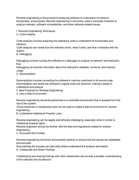 reverse engineering basics notes reverse engineering is the process
