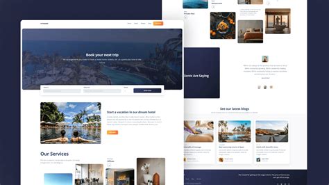 Hotel Landing Page Html Template Loopple