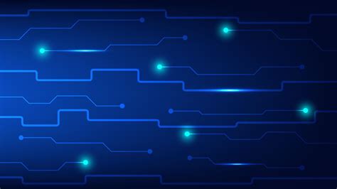 Abstract Futuristic Technology Background Digital Lines With Blue Lighting 12255389 Vector Art
