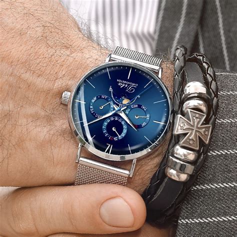 Мужские часы от ведущего бренда Роскошные Кварцевые часы для мужчин модные водонепроницаемые