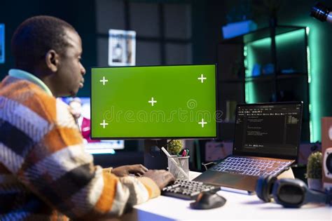 System Administrator Checking Cluster Computer Service Stock Image Image Of Cluster Computer