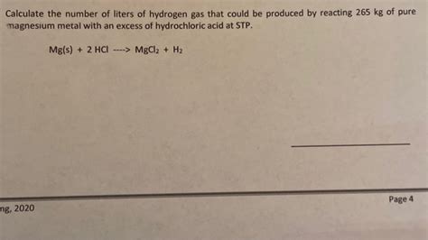 Solved How Many Grams Of HCl Are Needed To Produce 125 Ml Chegg Com