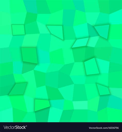 Green Rectangle Tiled Mosaic Pattern Background Vector Image